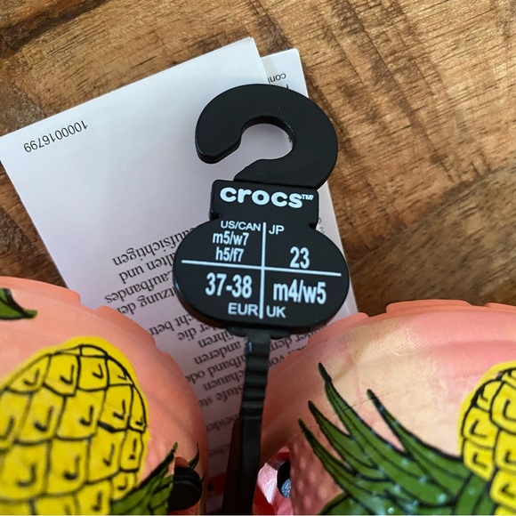CROCS | Shoes | Crocs Classic Retro Resort Clog Pineapple Papaya Pink ...